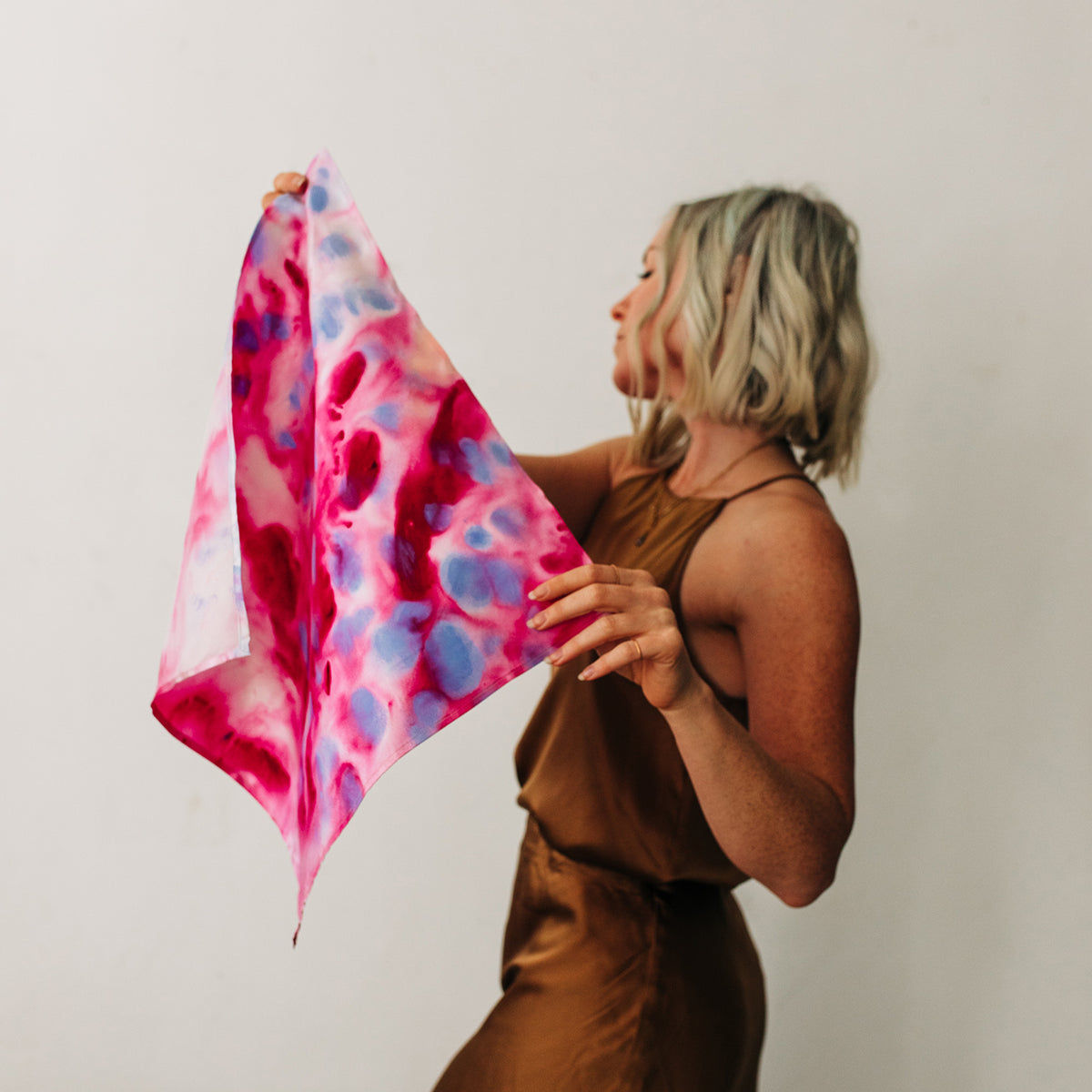 Strawberry Swirl: Silk Hanker-chief – haleytitus